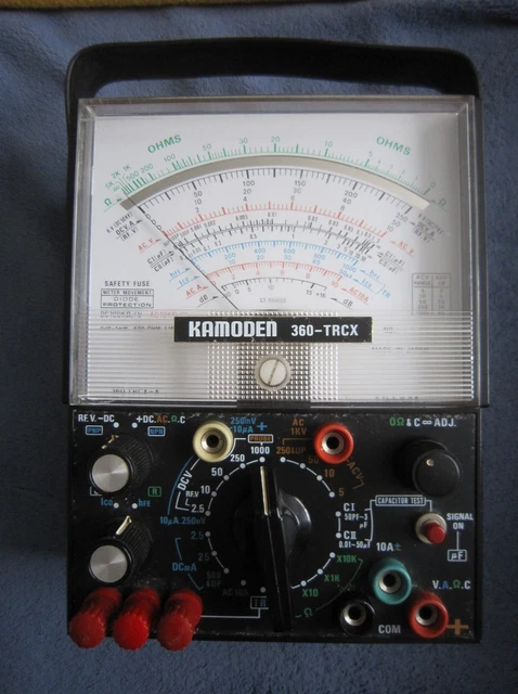 VINTAGE KAMODEN 360-TRCX Analog Multimeter - Japan Made Retro VOM EUR ...