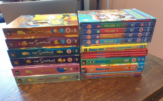 COMEDY DVD BOXSET Bundle - The Simpsons, Family Guy, South Park Boxset ...