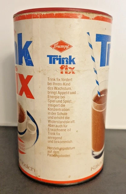 ALTE DDR TRINK fix Dose Trumpf Leer-Verpackung Ostalgie Delikat Deko ...