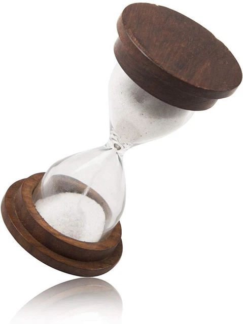 WOODEN ANTIQUE STYLE 3 Minute Hourglass Sand Timer £13.87 - PicClick UK