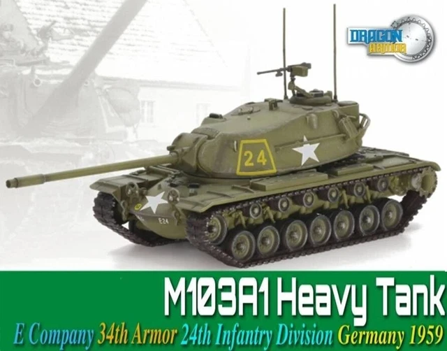 DRAGON ARMOR 1:72 60691 M103A1 char lourd US Army 24th Infantry Div EUR 63,51 - PicClick FR