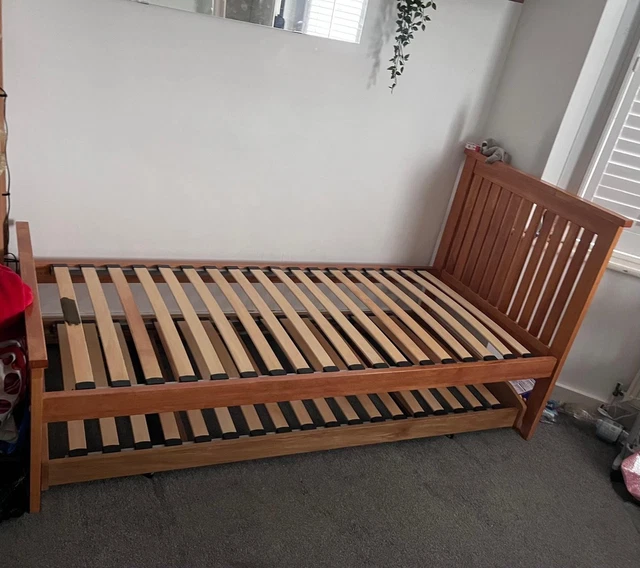 SOLID SINGLE TRUNDLE bed £104.70 - PicClick UK
