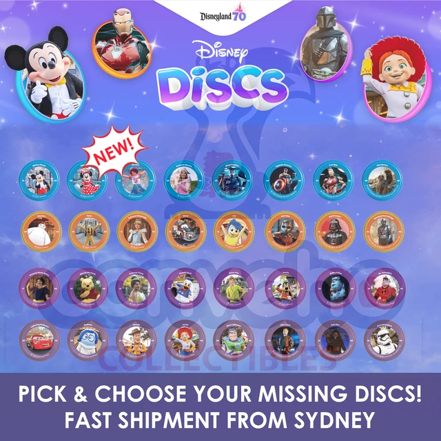 WOOLWORTHS BIGW DISNEY Discs Collector Trading Cards 2025 Woolies ...