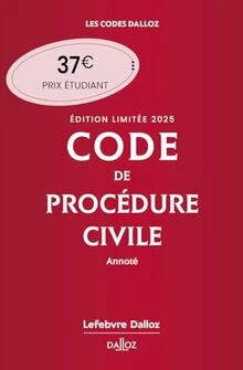CODE DE PROCÉDURE civile 2025 annoté. Édition limitée. 116... | Livre | état bon EUR 33,30 ...