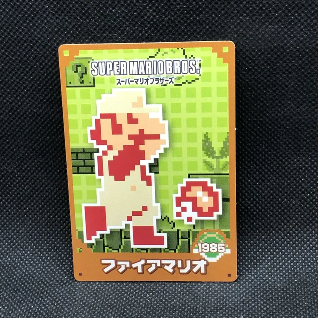 FIRE MARIO SUPER mario Bros cards 1985 Top Japanese Nintendo Japan F/S ...