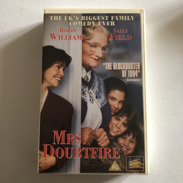 MRS DOUBTFIRE VHS Video Big Box Ex-Rental Freepost £5.00 - PicClick UK