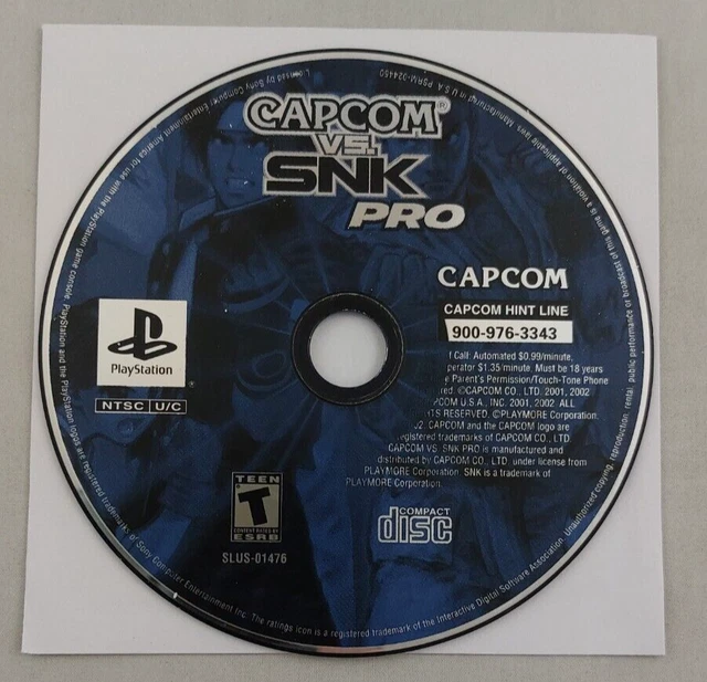 CAPCOM VS. SNK Pro (Sony PlayStation 1, PS1 2002) Disc only - Tested ...