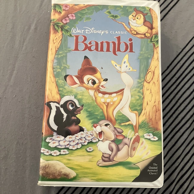 COLLECTIBLE..VHS ..DISNEY BAMBI ..Black Diamond ..Red Signature..two ...