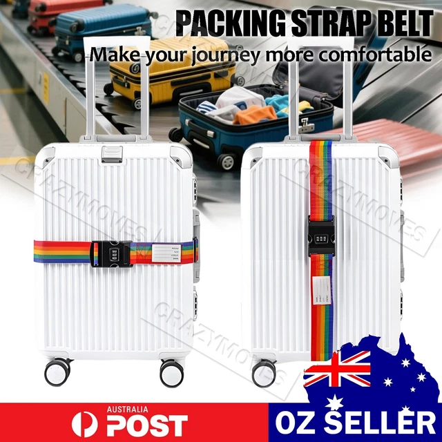 LUGGAGE STRAP CODE Password Travel Suitcase Secure Lock Nylon Packing ...