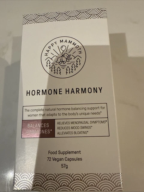 HAPPY MAMMOTH HORMONE Harmony Supplement 76 Vegan Capsules 57g £47.00 - PicClick UK