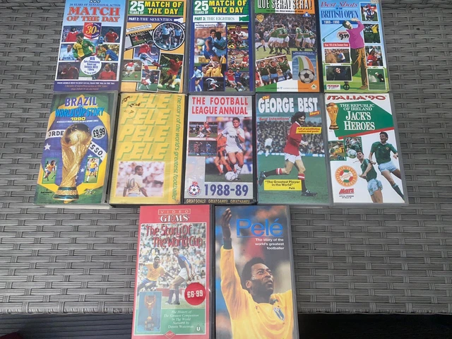 VINTAGE VHS FOOTBALL Tapes Match Of The Day Pele George Best World Cup ...