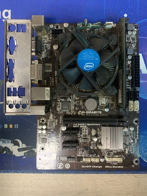 GIGABYTE GA-H81M-DS2V SOCKET LGA1150 DDR3 MicroATX Motherboard + Cpu ...