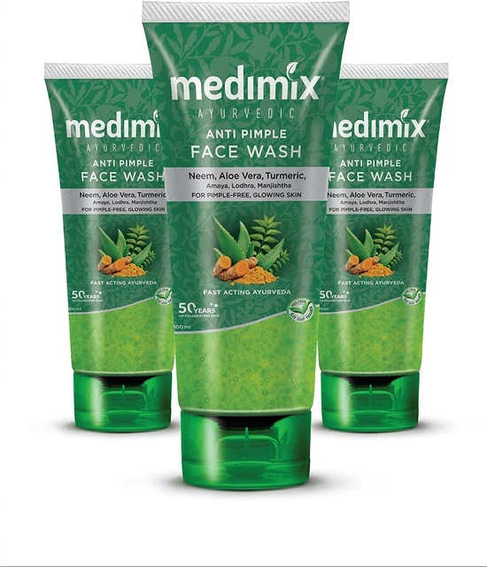 MEDIMIX AYURVEDIC ANTI Pimple Face Wash, 100ml (Pack of 3) EUR 31,92 ...