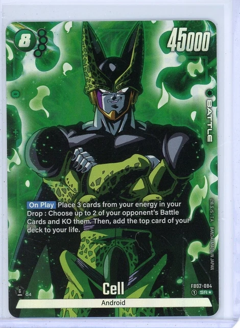 CELL DRAGON BALL Super: Fusion World Blazing Aura ALT ART FB02-084 SR FOIL EUR 16,93 - PicClick IT