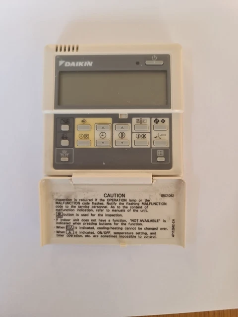 DAIKIN HARD WIRED Air Conditioning Remote Controller Ref. BRC1D52 £25. ...