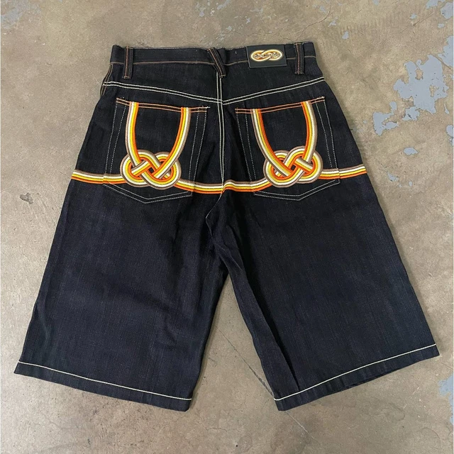 Y2K EVOLUTION IN Design baggy jorts denim jean shorts 34 $125.00 - PicClick