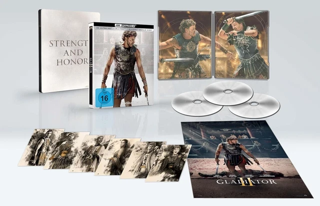 GLADIATOR 2 - Limited Steelbook4k+ Artcards + Wendeposter (exclusiv ...