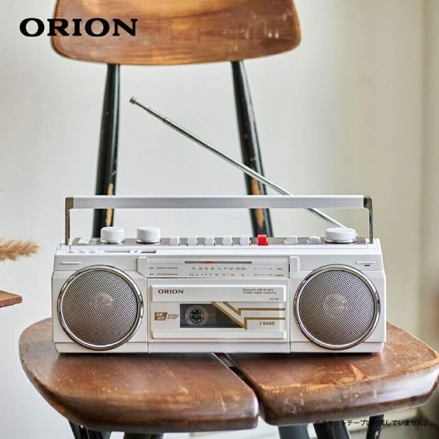 ORION SCR-B3 BOOMBOX Bluetooth-compatible Radio Cassette Recorder White ...