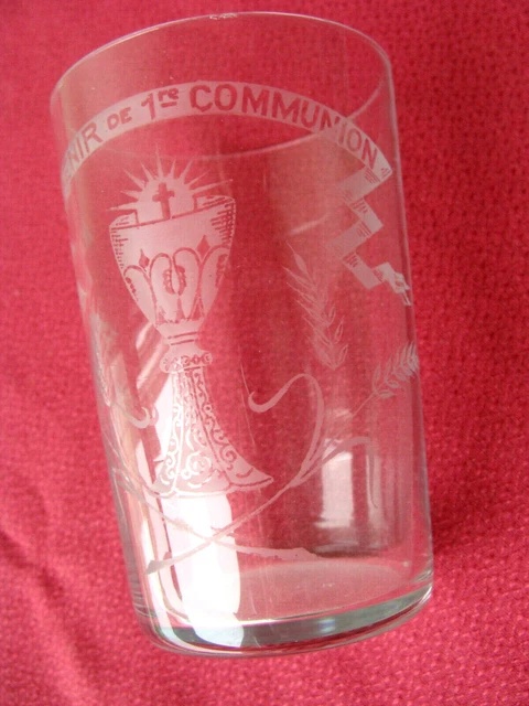 VERRE Ancien De Communion Grave EUR 6,90 - PicClick FR