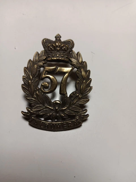 BRITISH ARMY 57th Regiment of Foot Glengarry Badge (QVC) EUR 18,32 ...