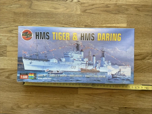 AIRFIX 1:600 HMS Tiger & HMS Daring -OVP Ungeöffnet + Verschweißt EUR 21,99 - PicClick DE