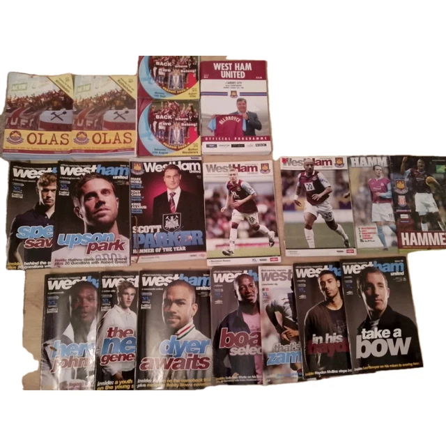 WEST HAM PROGRAMS Bundle ( 30 ) 2003-2009 random Editions £5.92 ...