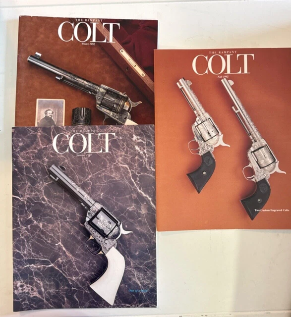 3 THE RAMPANT Colt Firearms Magazine by Colt Collector's Association ...