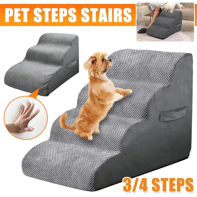 DOG RAMP FOAM Pet Stairs Step Portable Cat Washable Non-Slip Ladder For ...