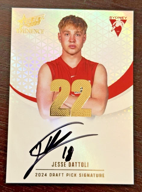 2025 AFL SELECT Eminence DPS Gold Jessi Dattoli Draft Pick Signature 25 ...