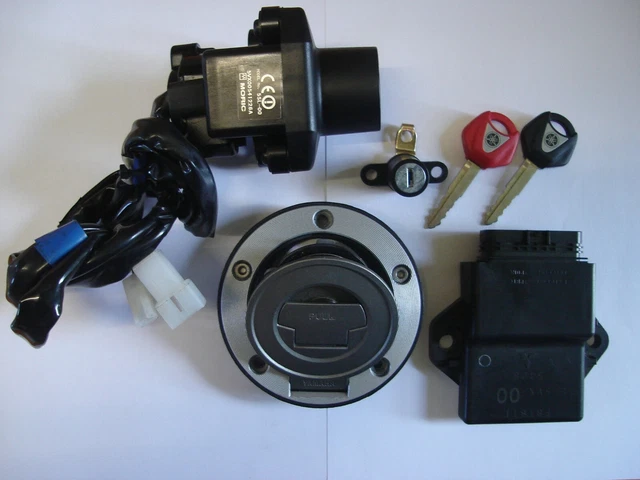 YAMAHA FZ6 4S8 ECU CDI coded keys 2007 + complete lockset 600 fazer £ ...