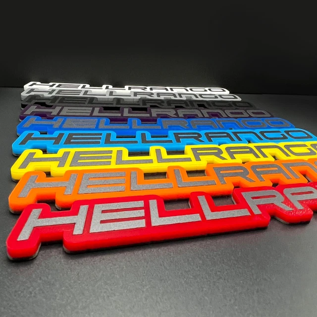 1 EMBLÈME HELLRANGO pour insigne Dodge Durango SRT Hellcat autocollant ...