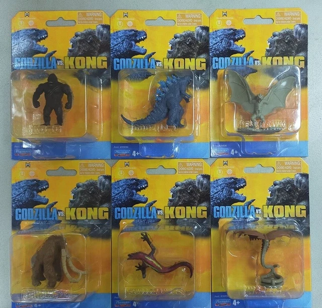 PLAYMATES MONSTERVERSE GODZILLA Vs Kong Minifigur Warbat,Behemoth ...