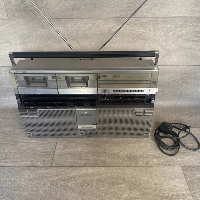 SHARP GF-555 BOOMBOX Ghetto Blaster Vintage Retro Radio / Cassette 80s £199.99 - PicClick UK