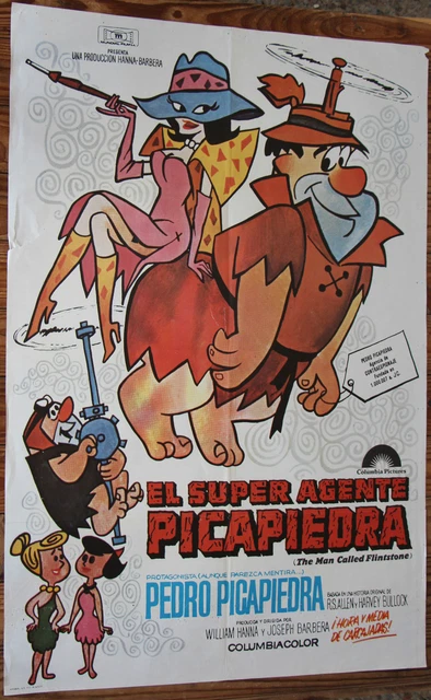 AFFICHE DE FILM Vintage El Super Agent Picapiedra EUR 62,99 - PicClick FR