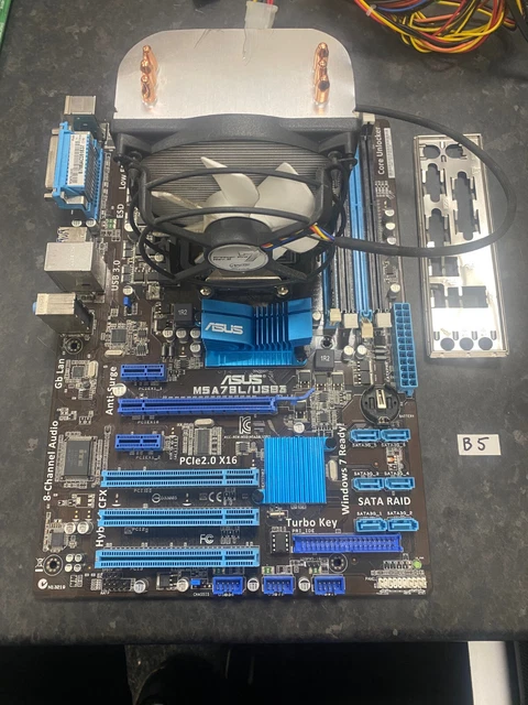 ASUS M5A78L/USB3 AM3+ Motherboard & CPU (Phenom X4) inc HS+F & I/O ...