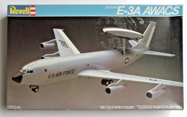 REVELL 1:139 SCALE Boeing E-3A AWACS Model Kit #4422 Open Box $19.99 ...