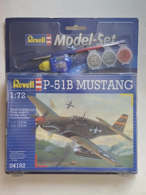 REVELL MODEL SET 64148 P-51D Mustang Includes Paints, Glue & Brush £2. ...