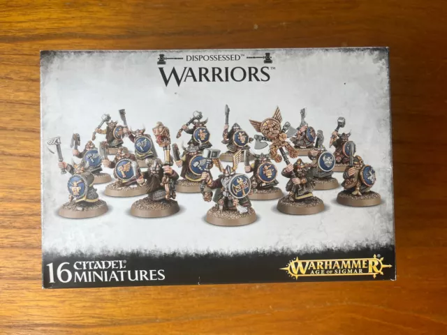 WARHAMMER FANTASY THE Old World Dwarf Warriors X 16 boîte neuve ouverte ...