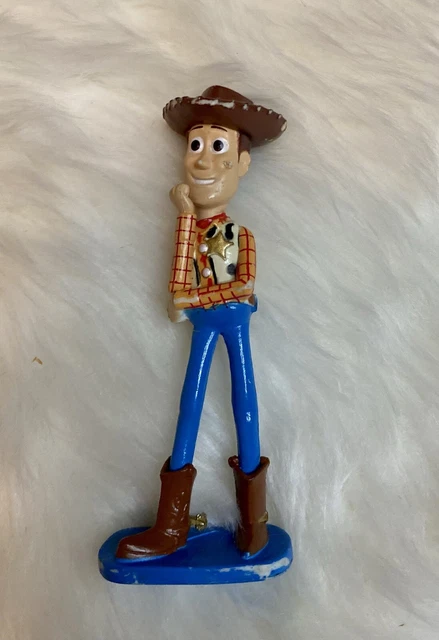 DISNEY PIXAR TOY Story Sheriff Woody 3” Cowboy Figure Figurine Cake ...