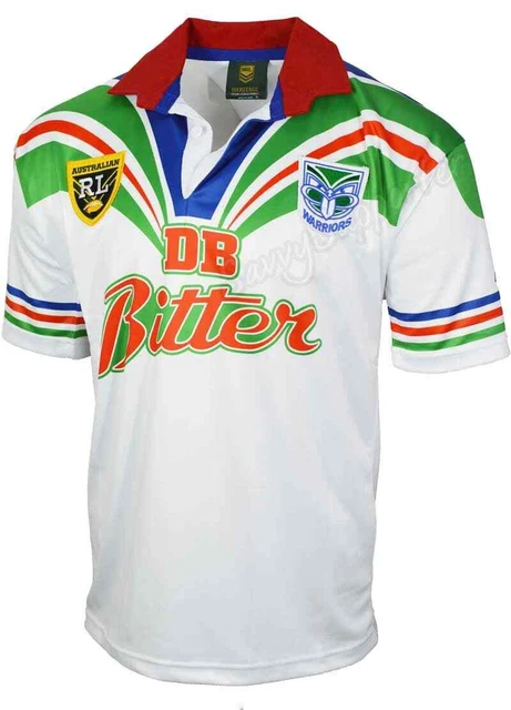 NEW ZEALAND WARRIORS 1995 DB Bitter Away Retro Jersey Sizes S-5XL BNWT ...