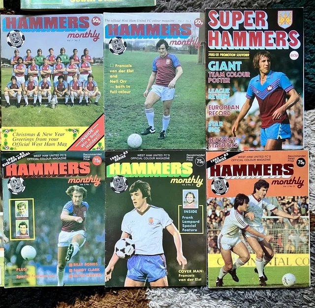 WEST HAM UNITED Memorabilia 1980’s And 90’s- Hammers Monthly And ...
