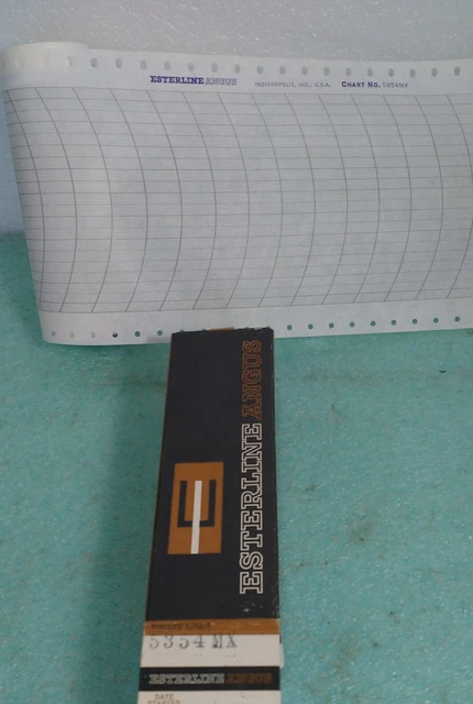 E.A. PAPEL GRÁFICO de grabación Esterline-Angus, Judson Bigelow 5354-MX ...