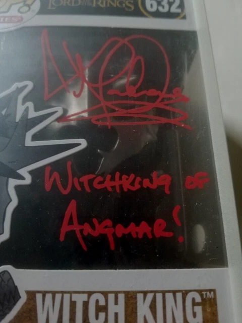 LAWRENCE MAKOARE FIRMATO Funko Pop #632 Signore Degli Anelli Strega Re ...