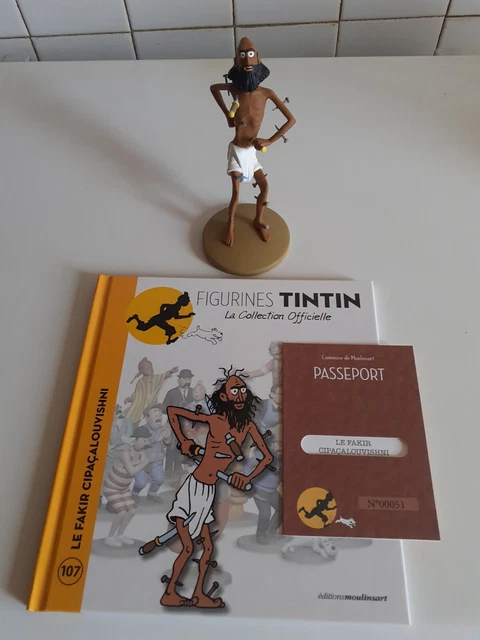 FIGURINE TINTIN COLLECTION Officielle N° 107 LE FAKIR CIPAÇALOUVISHNI ...