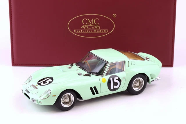 1:18 CMC FERRARI 250 GTO RHD Goodwood 1962 #15 Stirling Moss green M ...