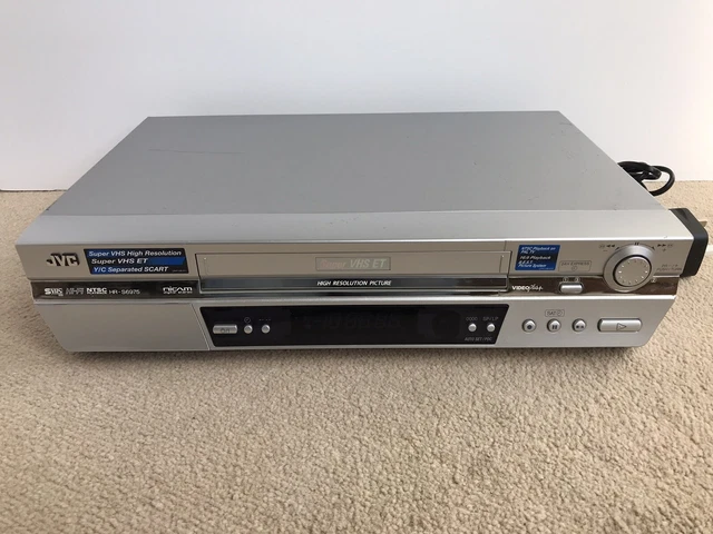 JVC HR-S6975 VHS Video Tape Player VCR Super VHS S-VHS Silver **Spares ...