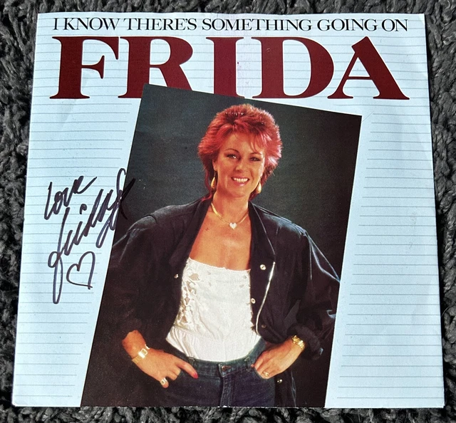 FRIDA (ANNI-FRID LYNGSTAD) ABBA Something Going On Signed 7 Inch Vinyl ...