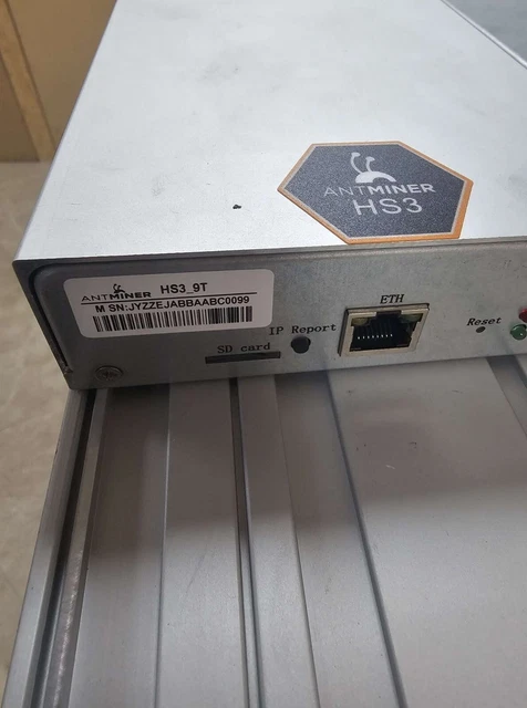 USED BITMAIN ANTMINER HS3 9T HNS Blake2B+SHA3 miner 30 days Seller warranty £1,149.00 - PicClick UK