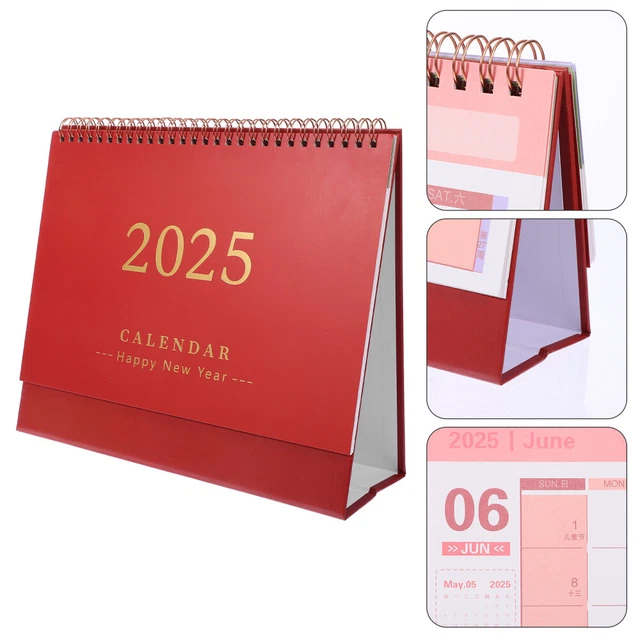 2024 -2025 2024-2025 Table Calendar Academic 18 Months Flip Desk £11.15 ...