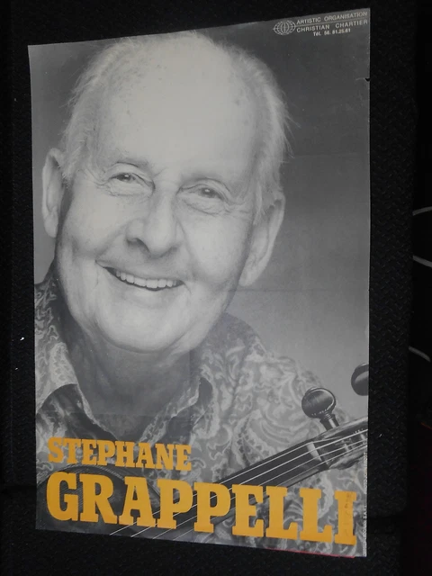 STEPHANE GRAPPELLI 70S RARE AFFICHE FRENCH POSTER ORIGINAL EUR 59,99 ...